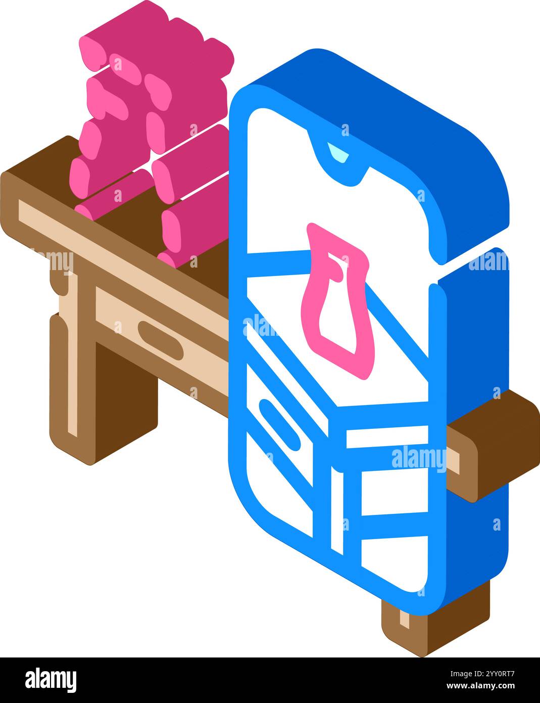 virtual object overlay augmented reality isometric icon vector ...