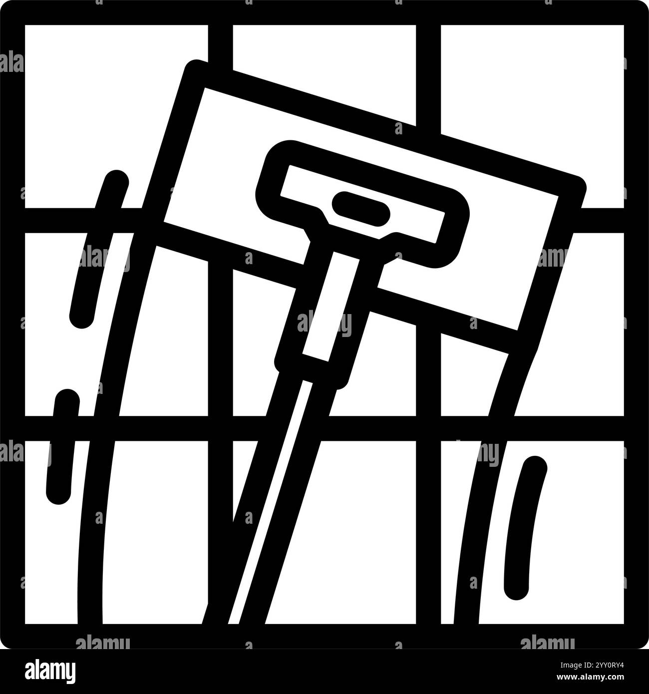 tile cleaning bleach line icon vector illustration Stock Vector Image ...