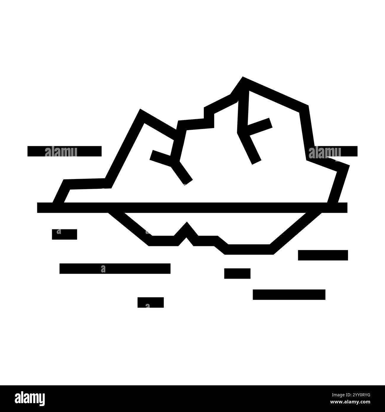 iceberg black icon. Sign for web page, mobile app, button, logo. Vector ...