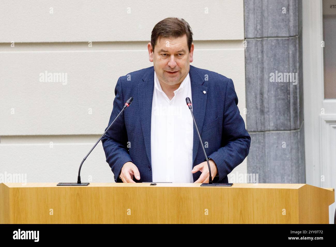 Brussels, Belgium. 18th Dec, 2024. CD&V's Bart Dochy pictured during a ...