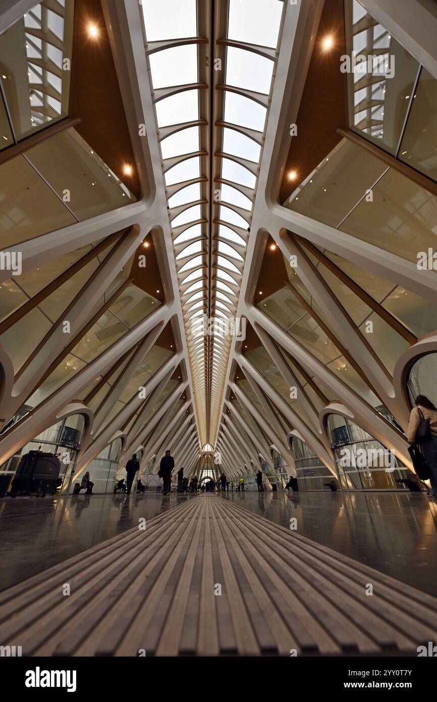 Mons, Belgium. 18th Dec, 2024. Opening of the new Mons train station ...