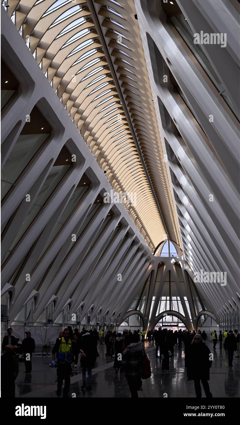 Mons, Belgium. 18th Dec, 2024. Opening of the new Mons train station ...