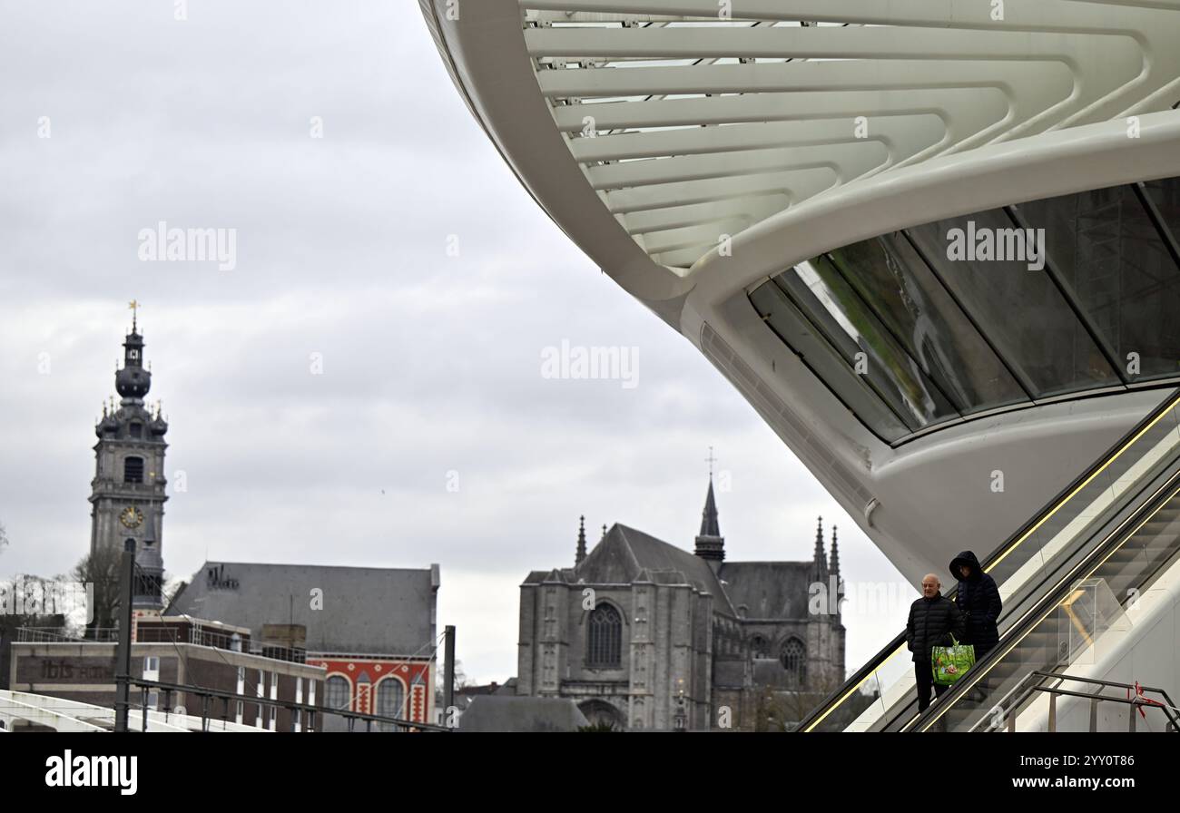 Mons, Belgium. 18th Dec, 2024. Opening of the new Mons train station ...