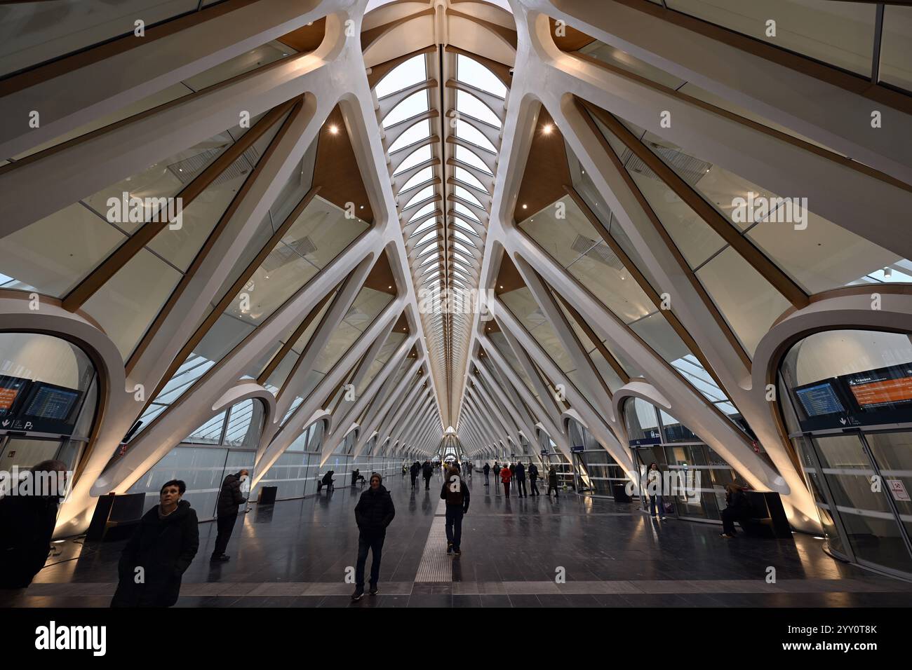 Mons, Belgium. 18th Dec, 2024. Opening of the new Mons train station ...
