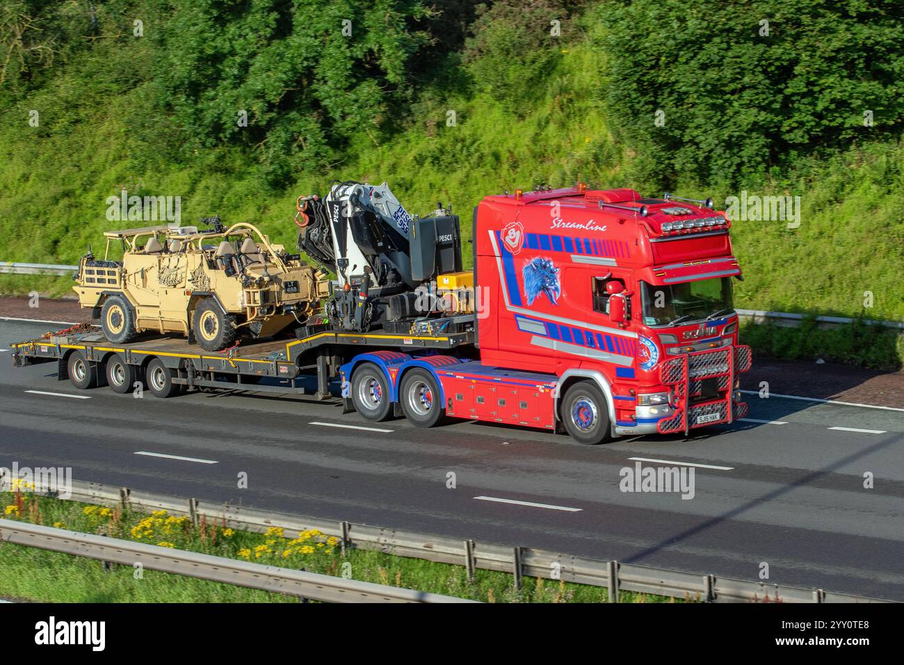Scania r streamline highline 6x2 tractor unit hi-res stock photography ...