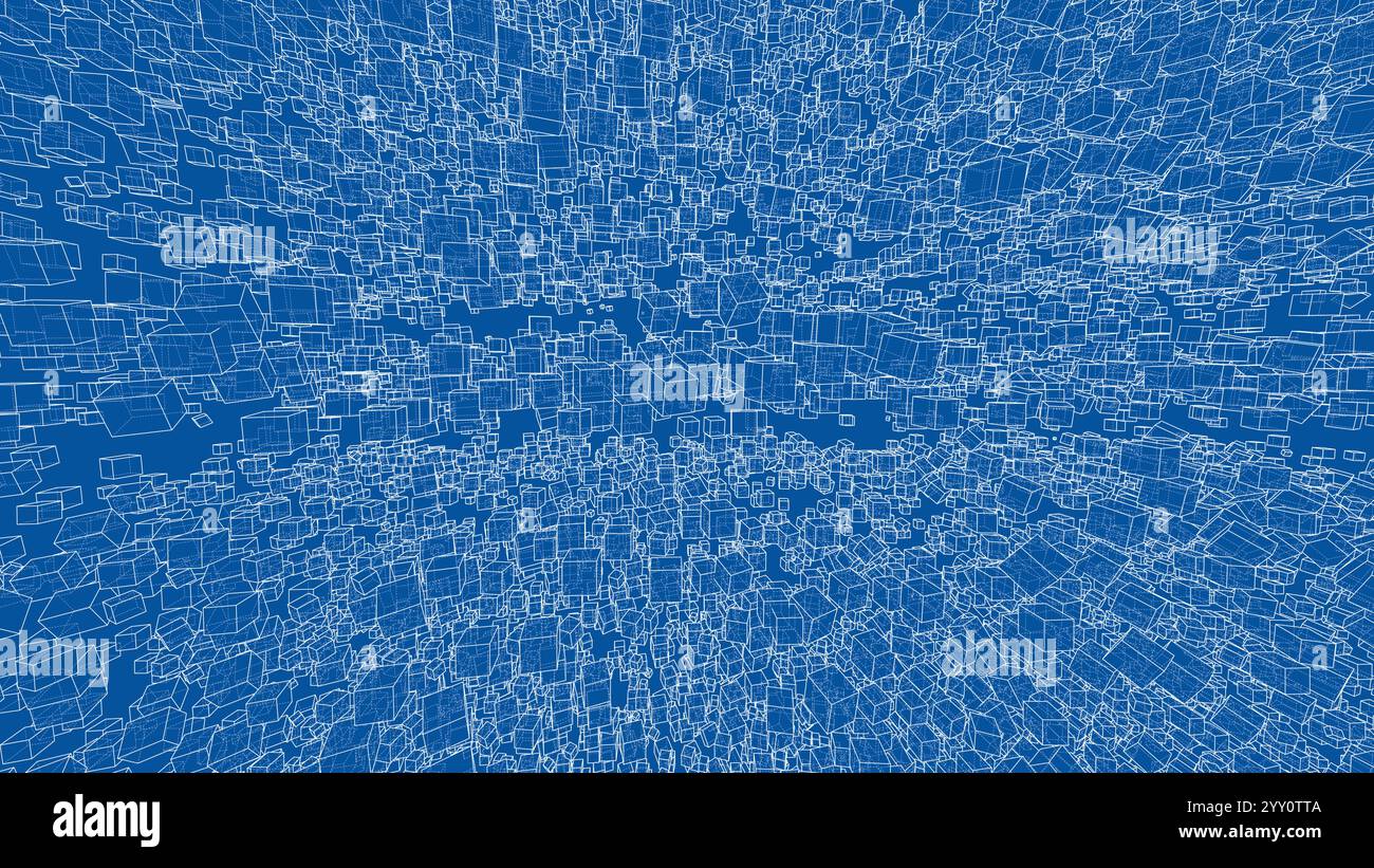 Wireframe Boxes. Sketch style Stock Vector Image & Art - Alamy