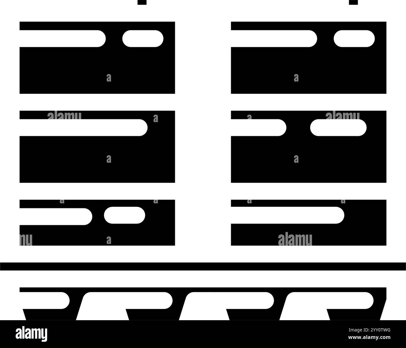 spill containment injury prevention glyph icon vector illustration ...