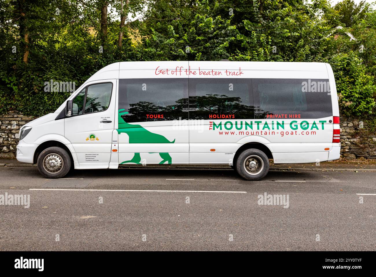 Mountain Goat Van, located at Hawkeshead, Lake District, Cumbria ...