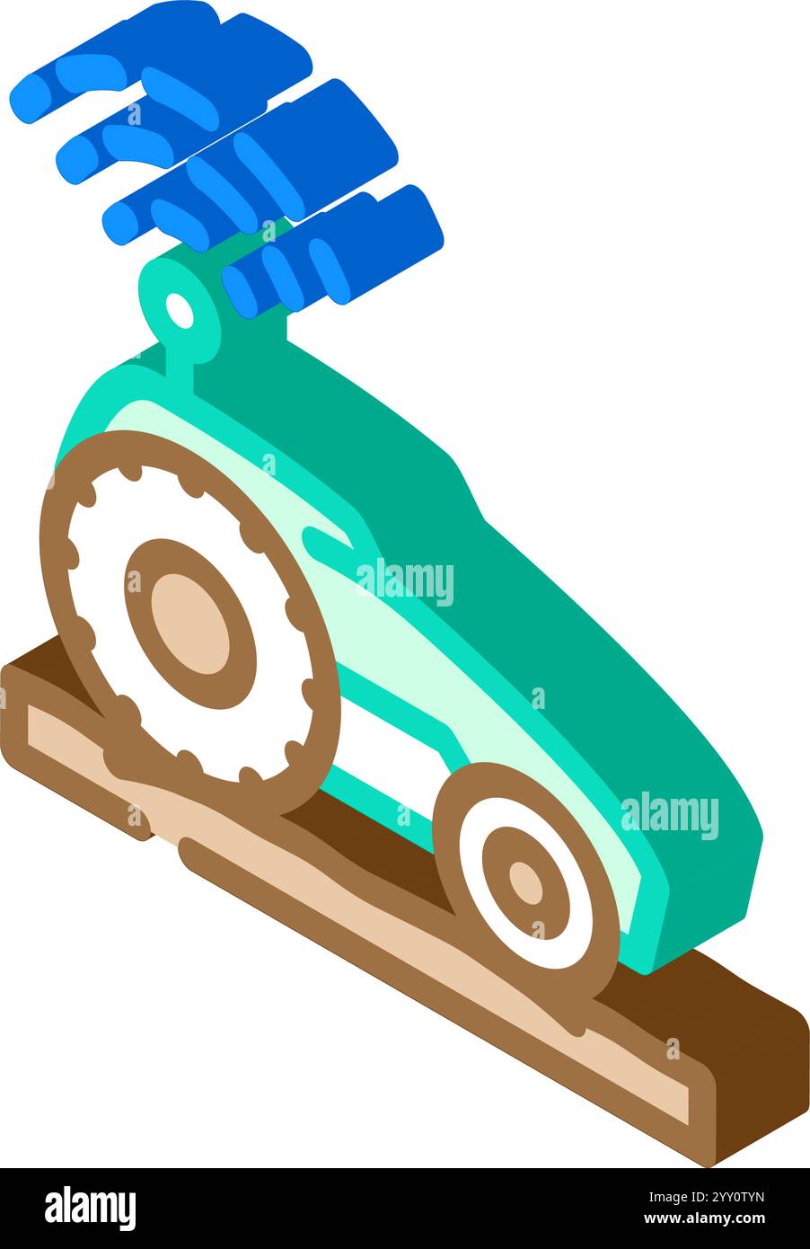 smart tractor agri tech isometric icon vector illustration Stock Vector ...