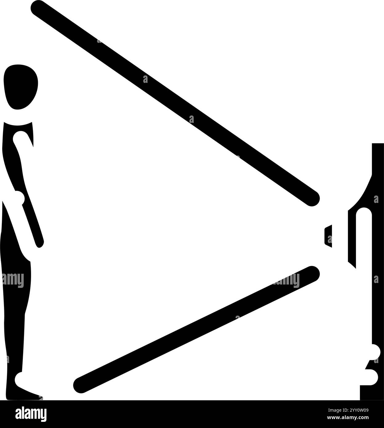 depth sensor augmented reality glyph icon vector illustration Stock ...