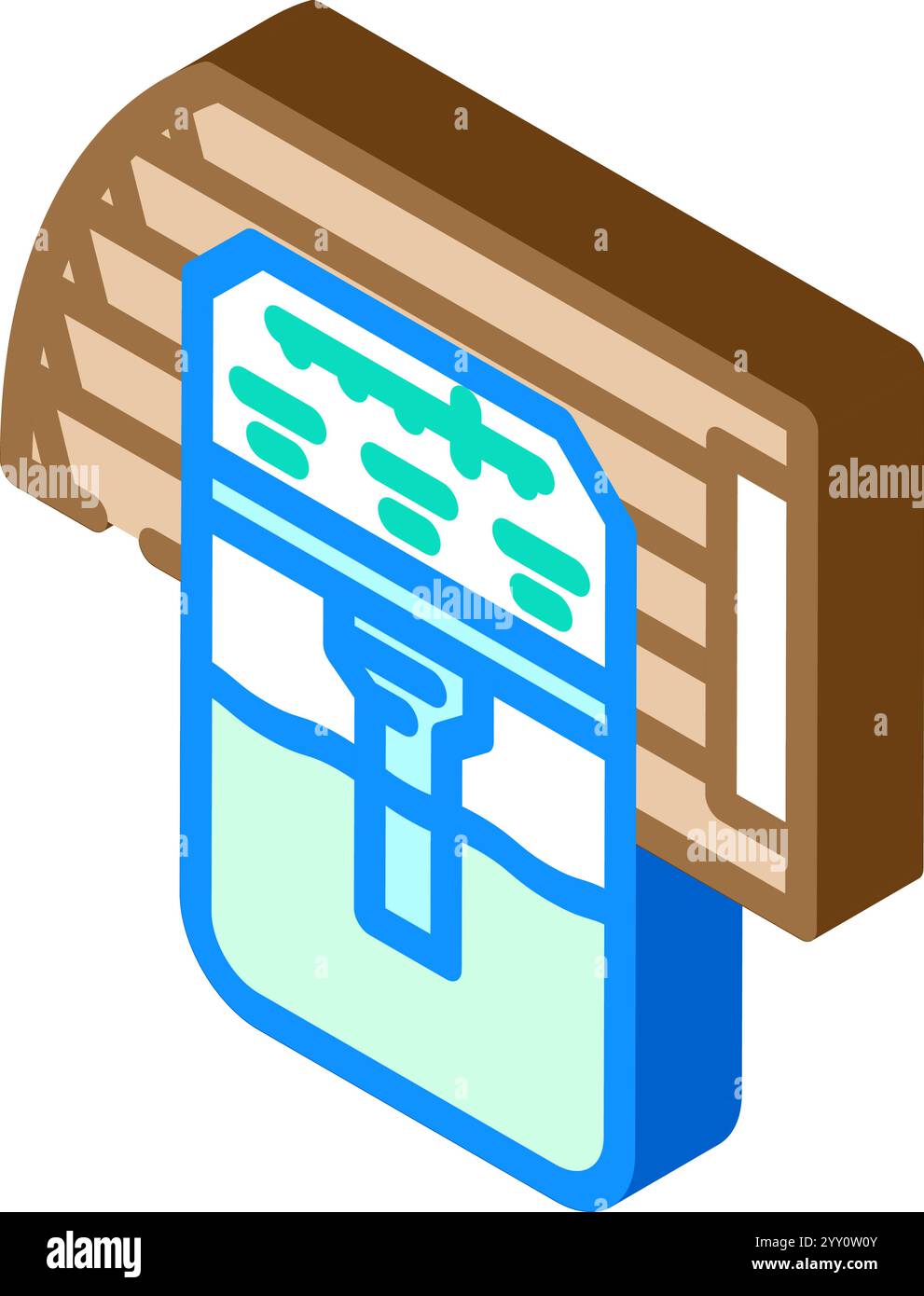 car air freshener accessory isometric icon vector illustration Stock ...