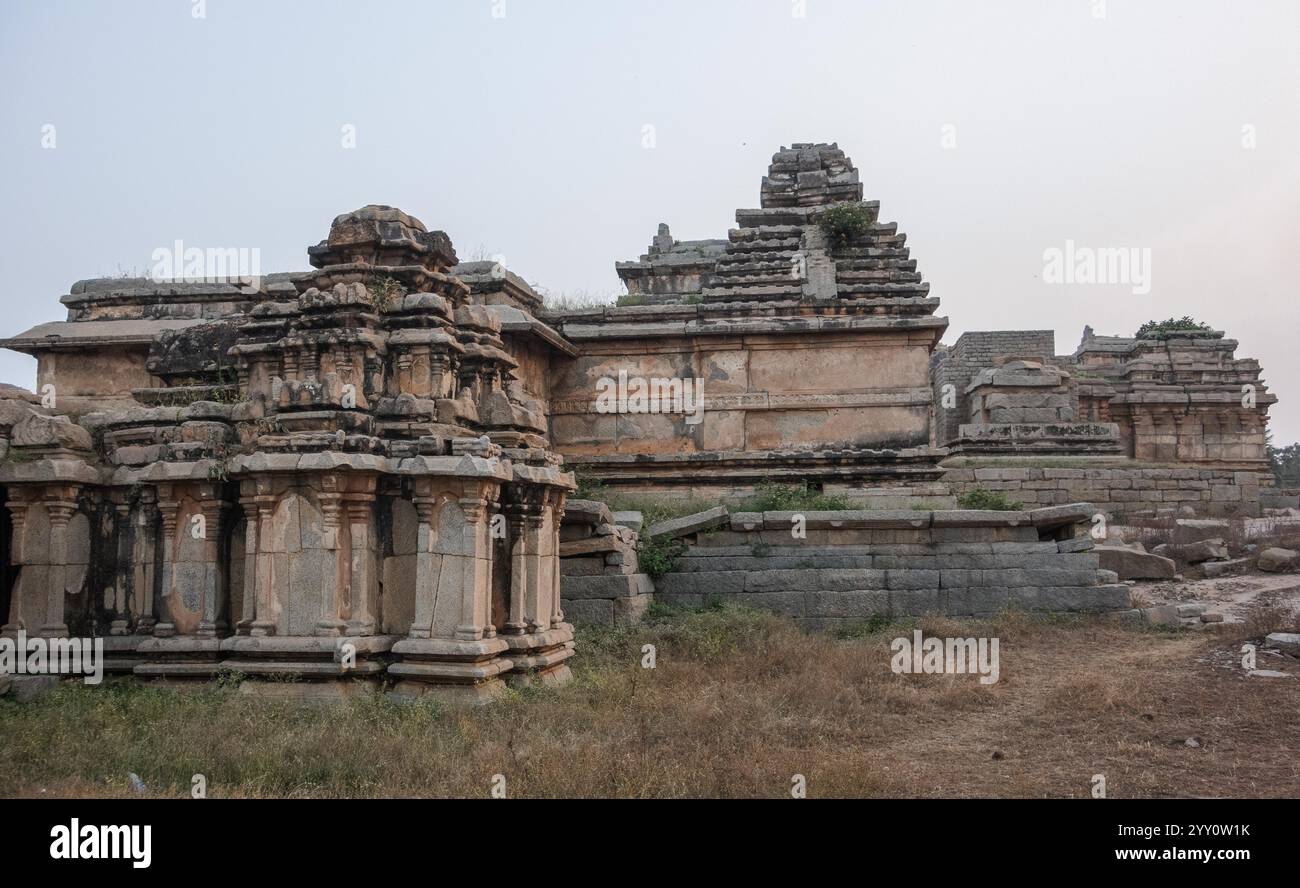 Hemakuta Hill Temple Complex in Hampi. India Stock Photo - Alamy