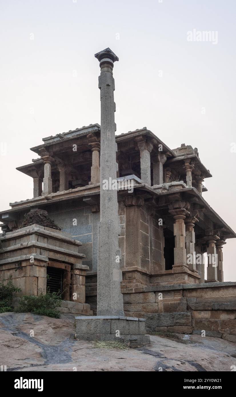 Hemakuta Hill Temple Complex in Hampi. India Stock Photo - Alamy