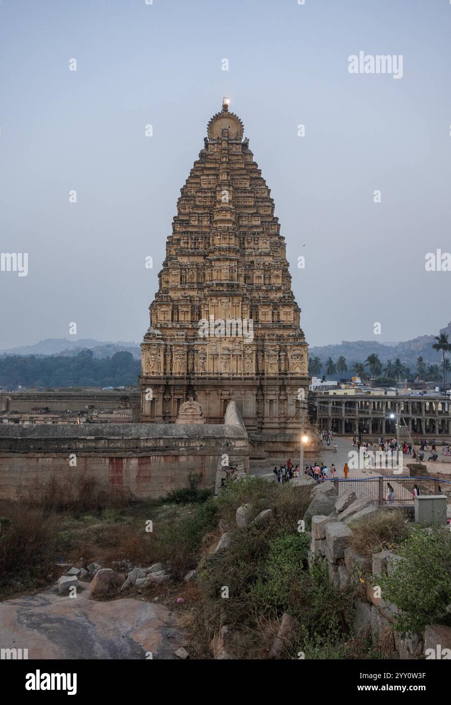 Hemakuta Hill Temple Complex in Hampi. India Stock Photo - Alamy