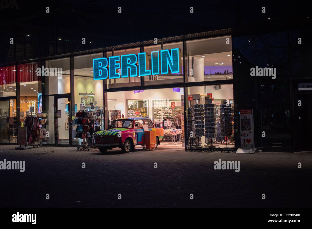 Souvenir shop in Berlin, Germany, filled with memorabilia, trinkets ...