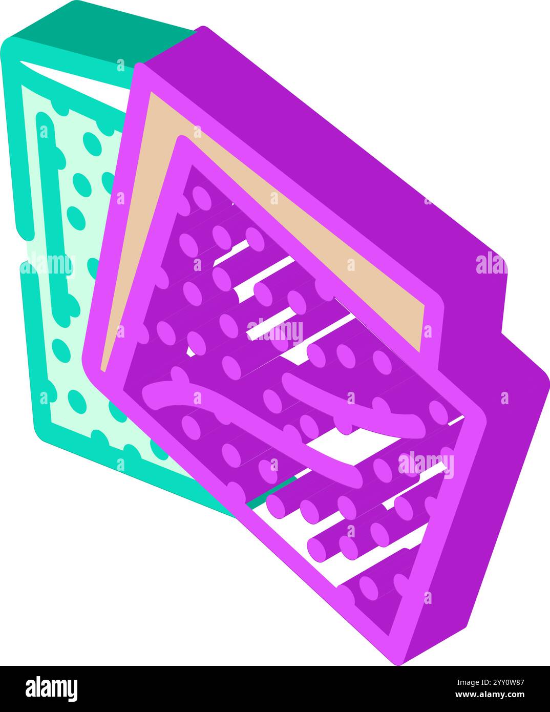 microfiber towels car care isometric icon vector illustration Stock ...