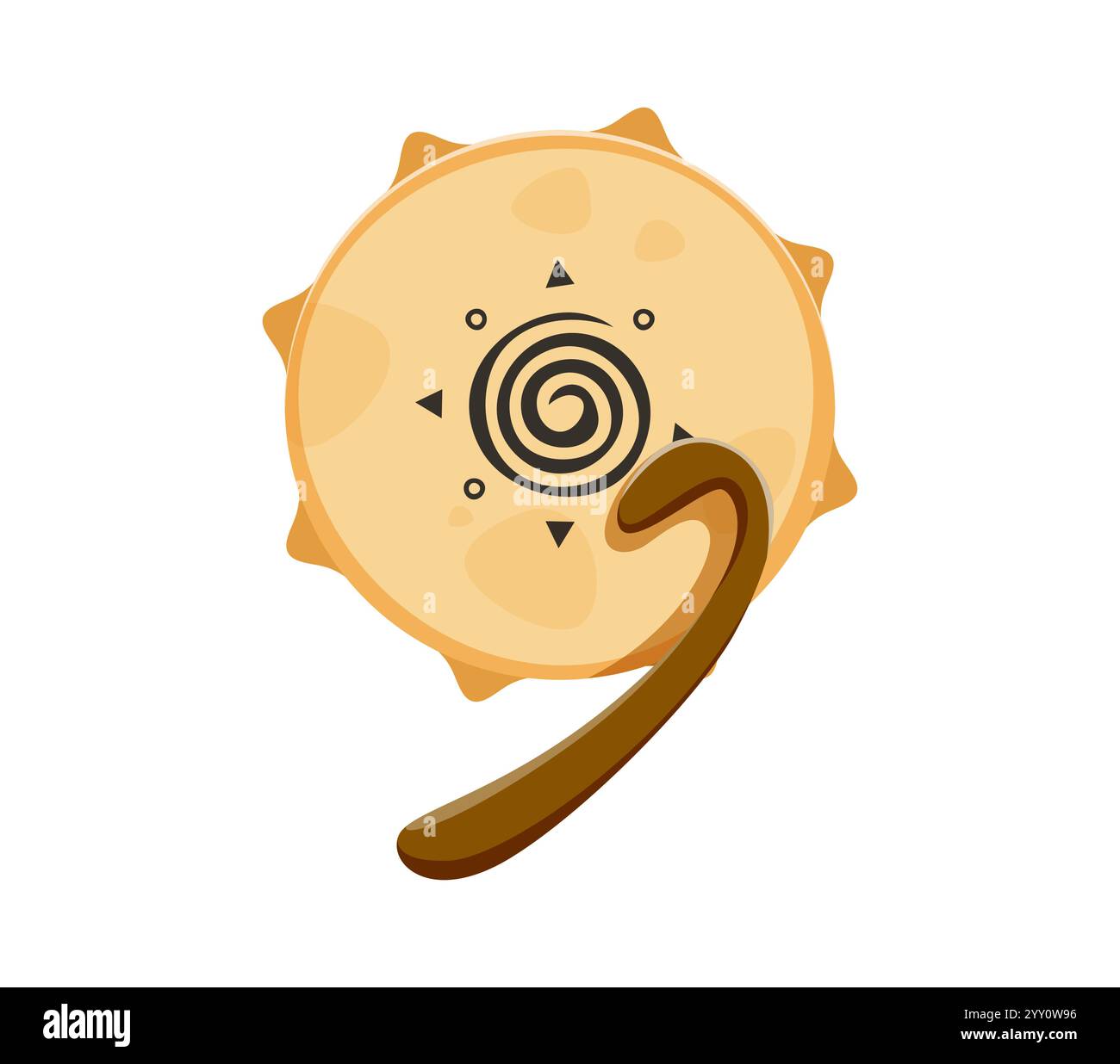 Tambourine musical instrument font 9 digit symbol. Music festival ...