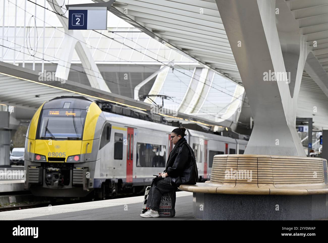 Mons, Belgium. 18th Dec, 2024. Opening of the new Mons train station ...