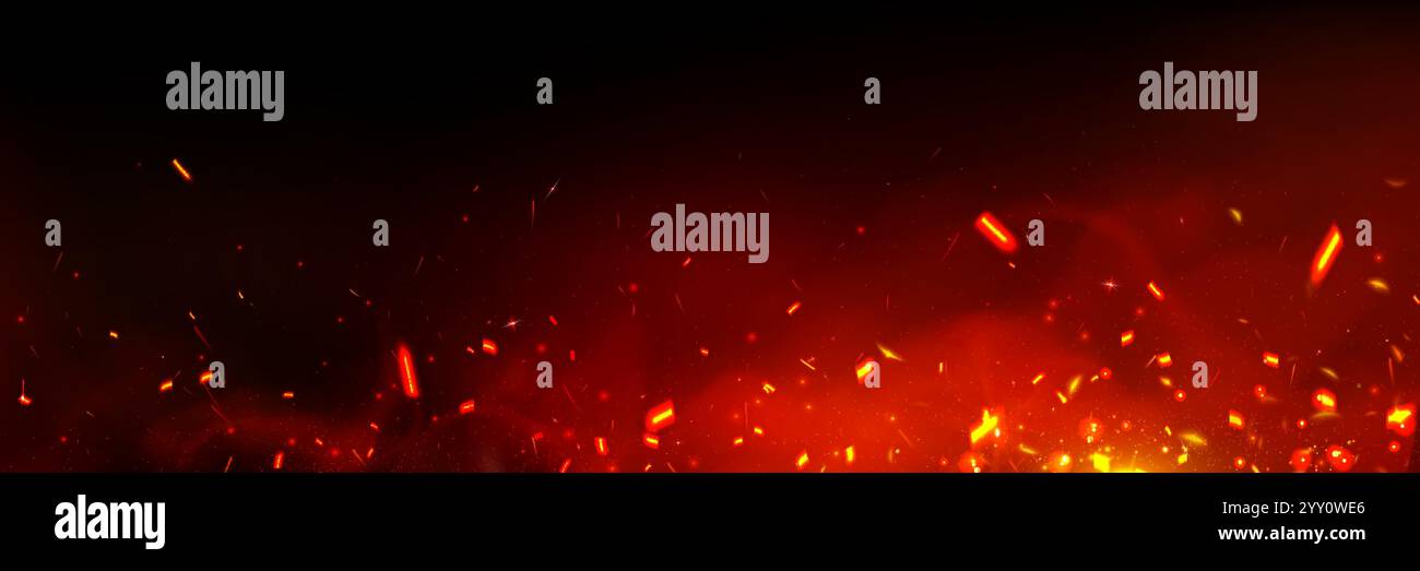 Fire embers sparks overlay Stock Vector Images - Alamy