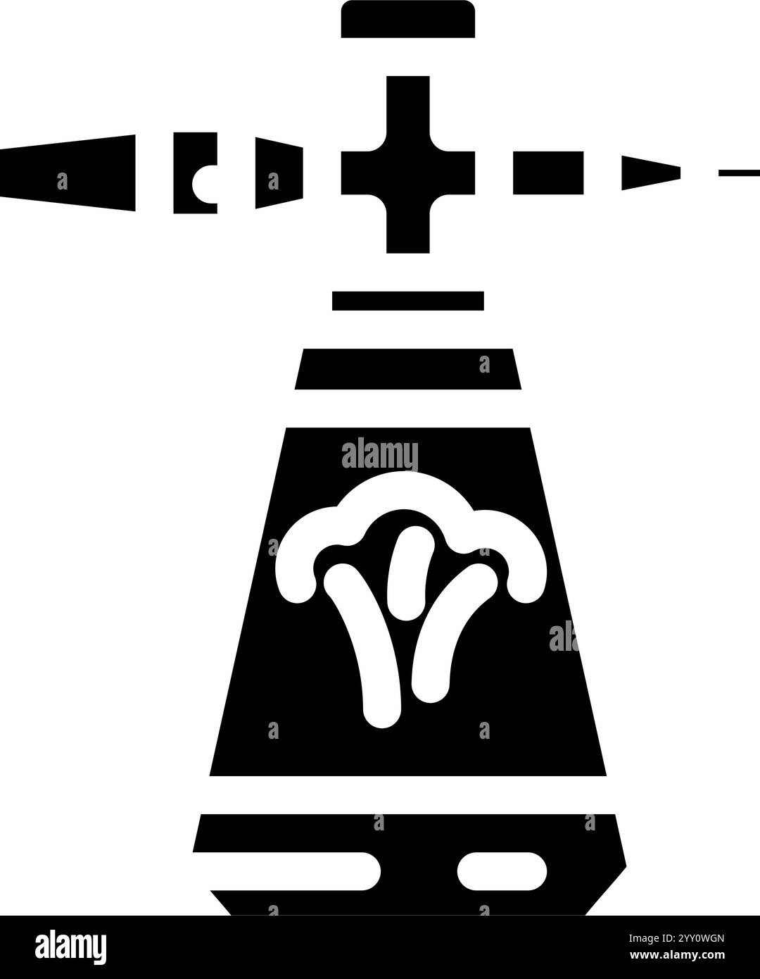 foam cannon car care glyph icon vector illustration Stock Vector Image ...