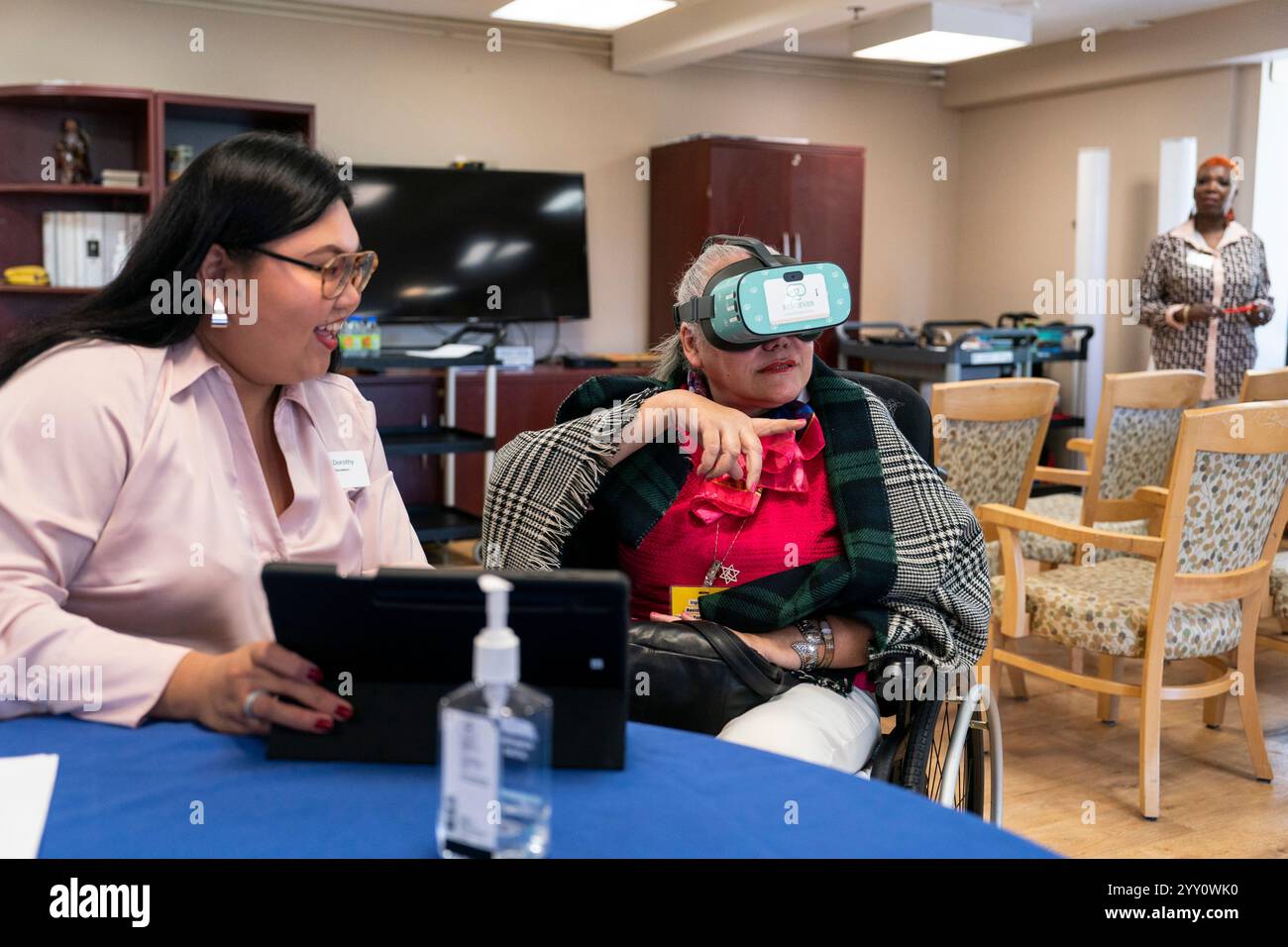 Dorothy Ann Laugo, a staff member at Kennedy Lodge long-term care home ...