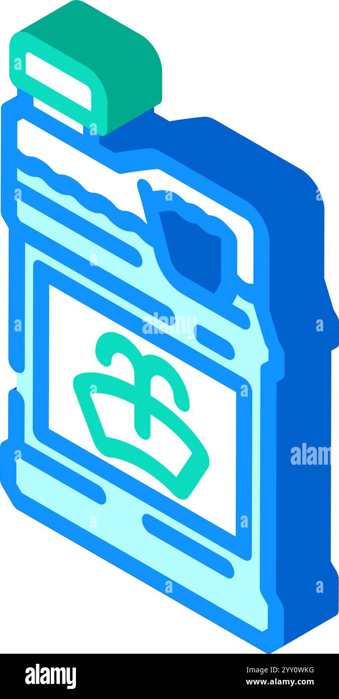 windshield washer fluid car care isometric icon vector illustration ...