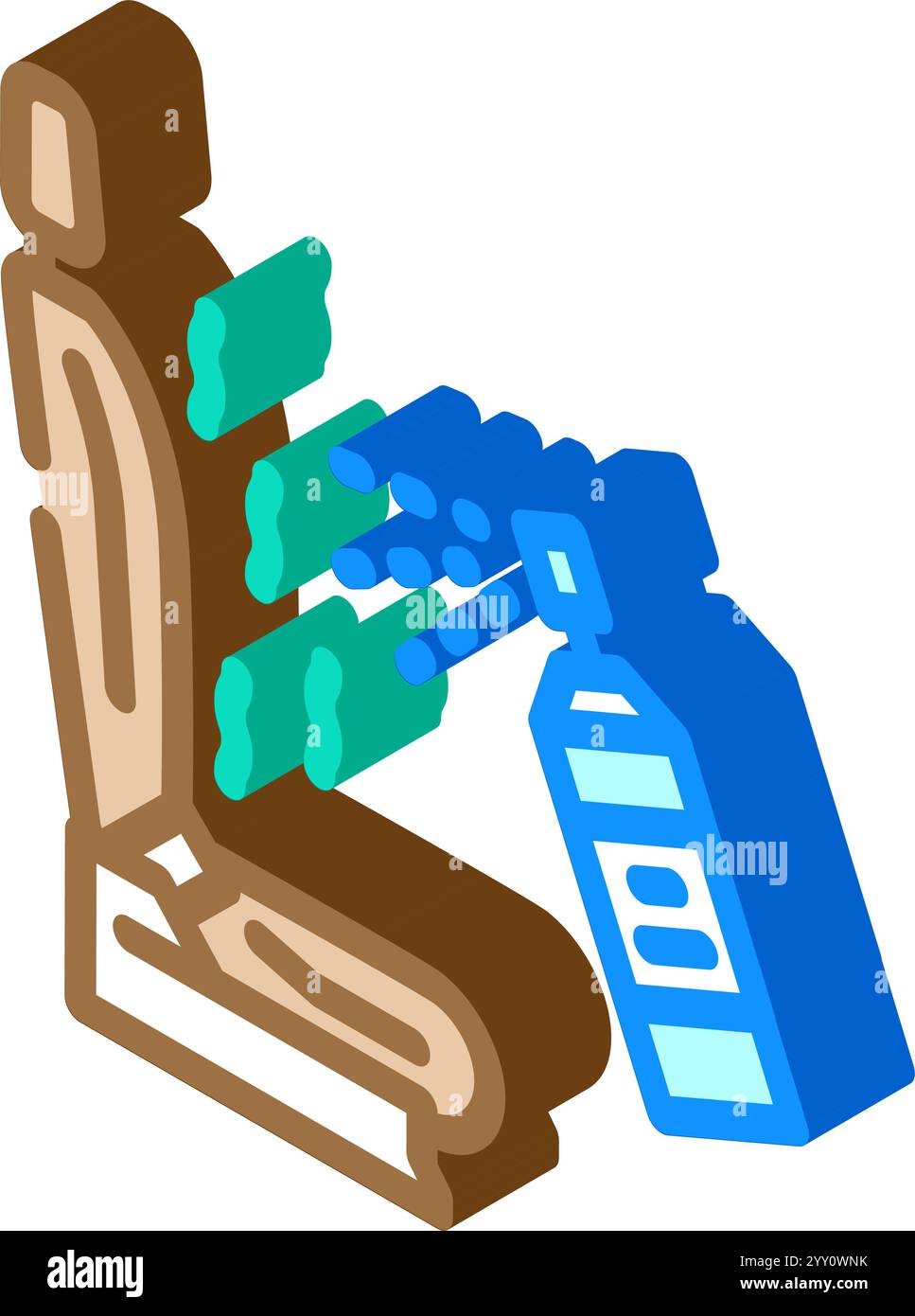 odor eliminator car care isometric icon vector illustration Stock ...