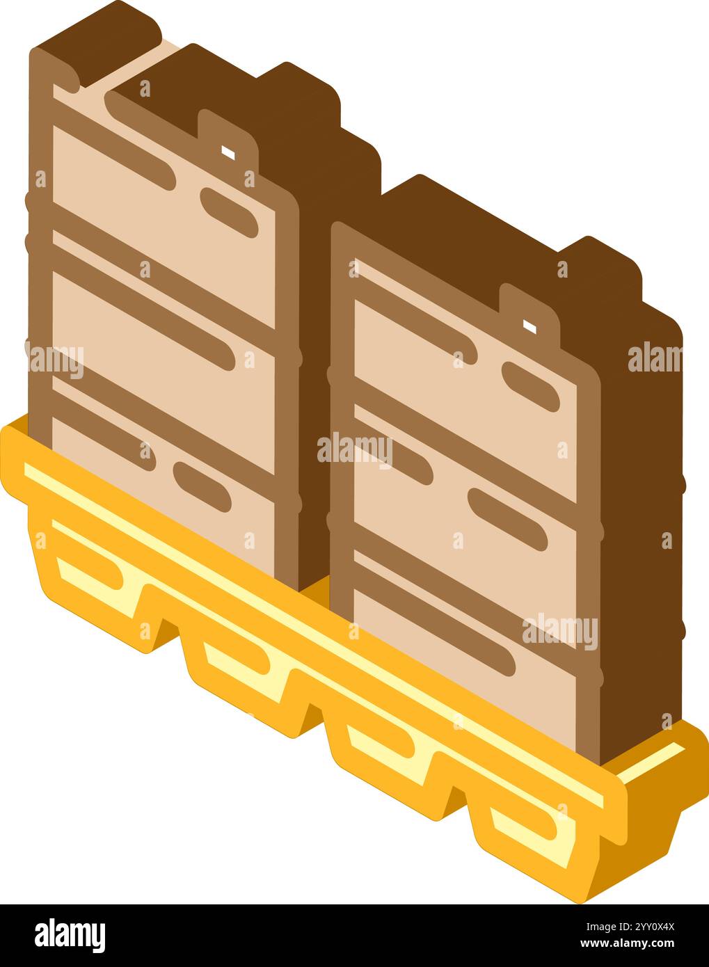 spill containment injury prevention isometric icon vector illustration ...