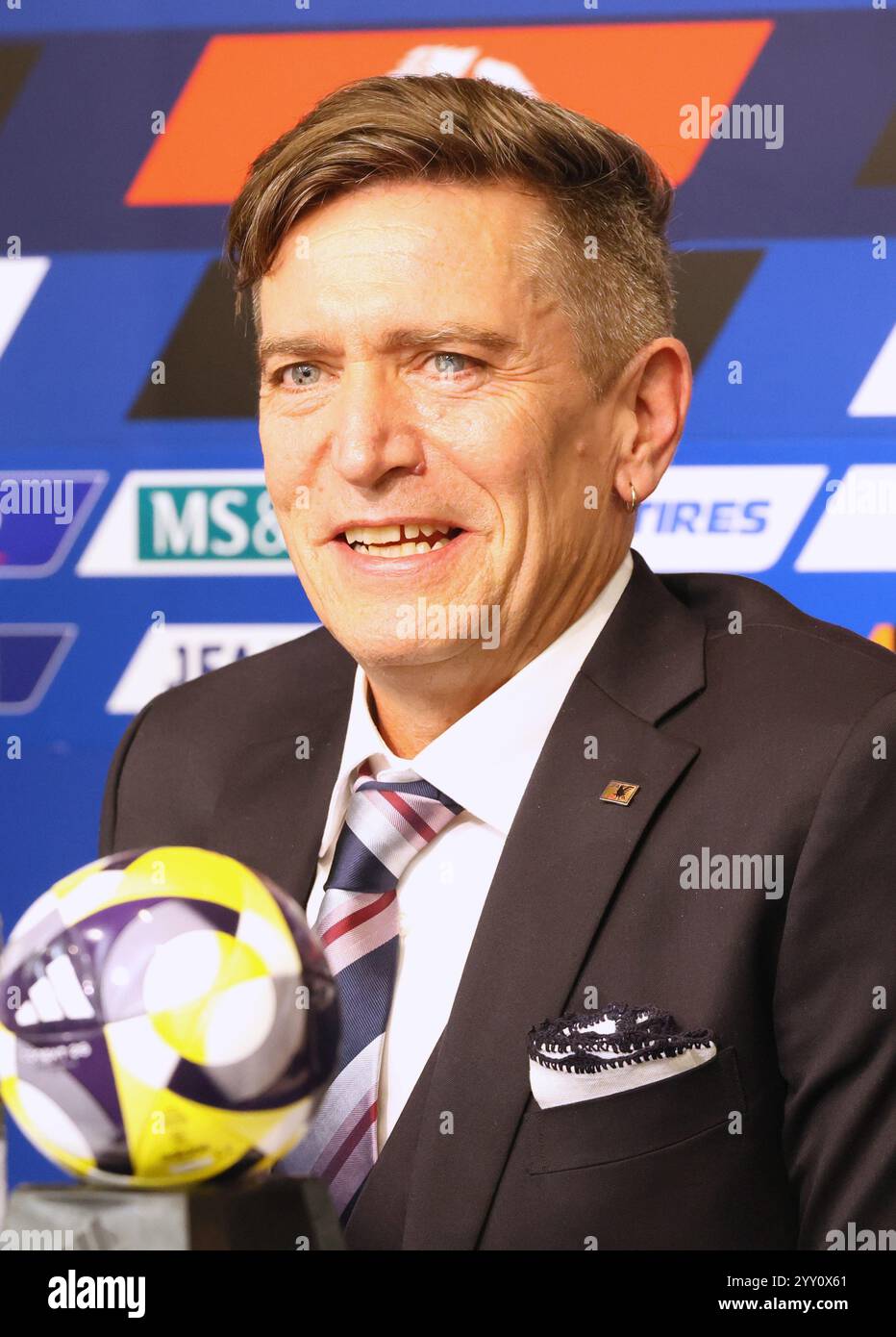 Tokyo, Japan. 18th Dec, 2024. Dutch football manager Nils Nielsen ...