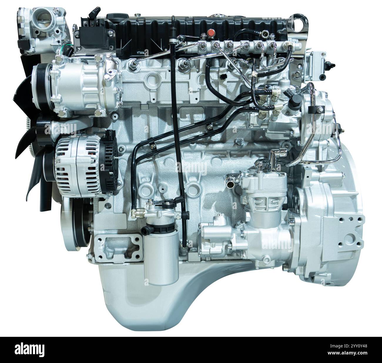 Modern car engine Cut Out Stock Images & Pictures - Alamy