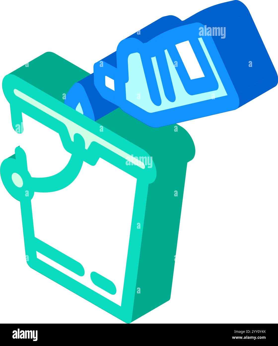 bucket bleach isometric icon vector illustration Stock Vector Image ...