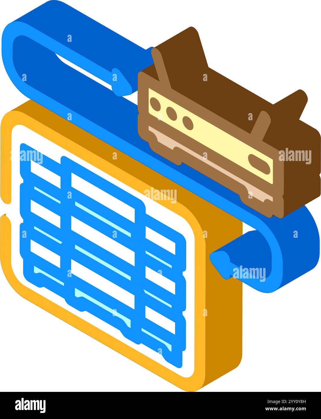 hyper converged infrastructure isometric icon vector illustration Stock ...