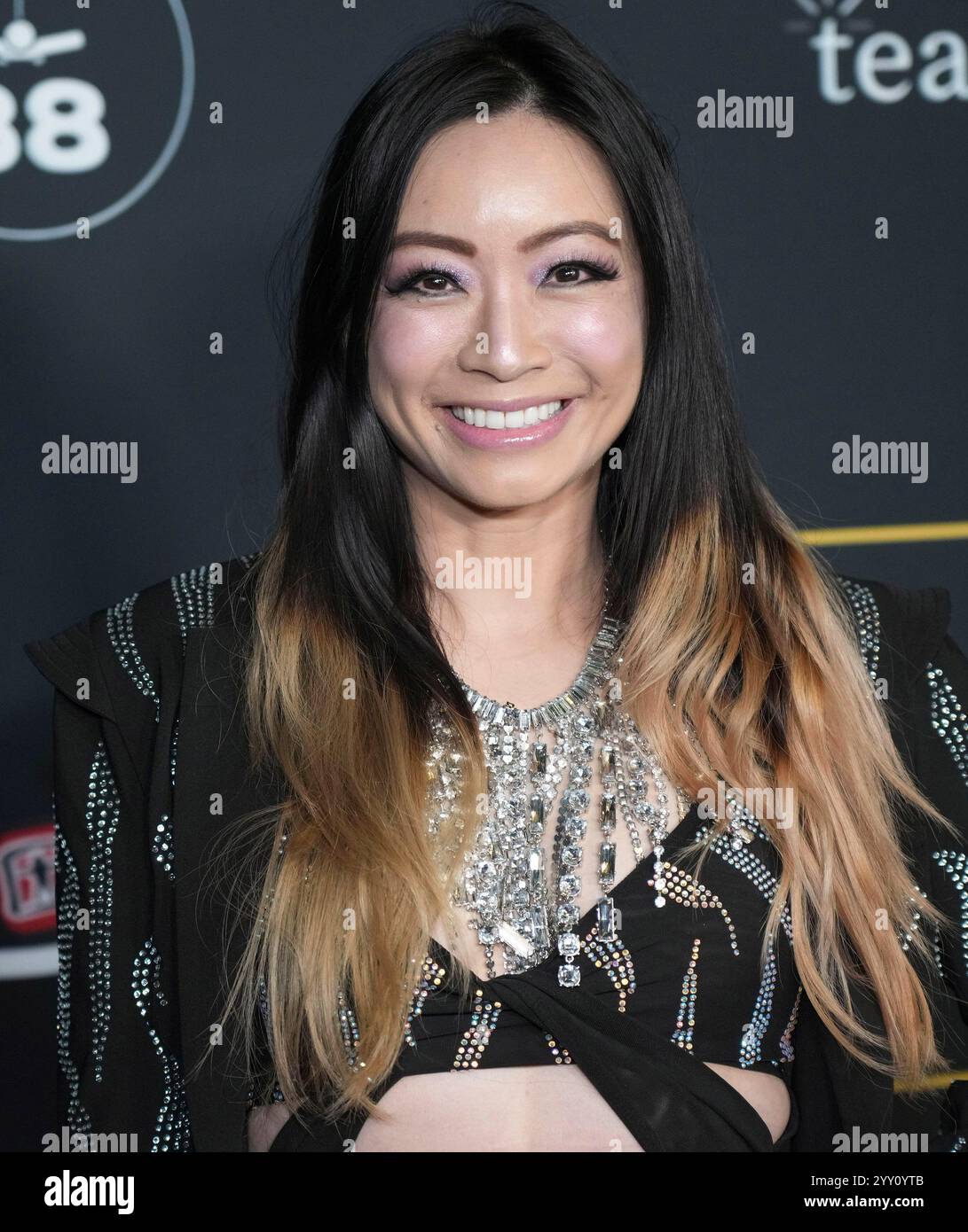 Calista Wu arrives at the 2024 UNTAMED Agency AAPI Holiday Charity Gala held at Intercrew LA in ...