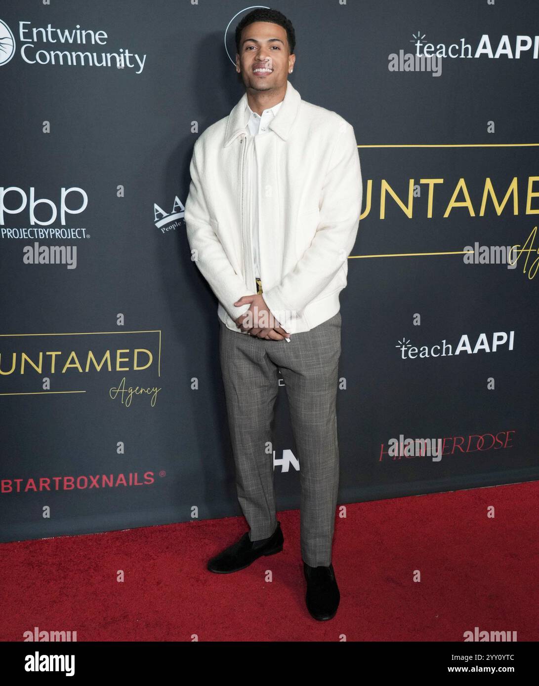 Timothy Pandolfi arrives at the 2024 UNTAMED Agency AAPI Holiday ...