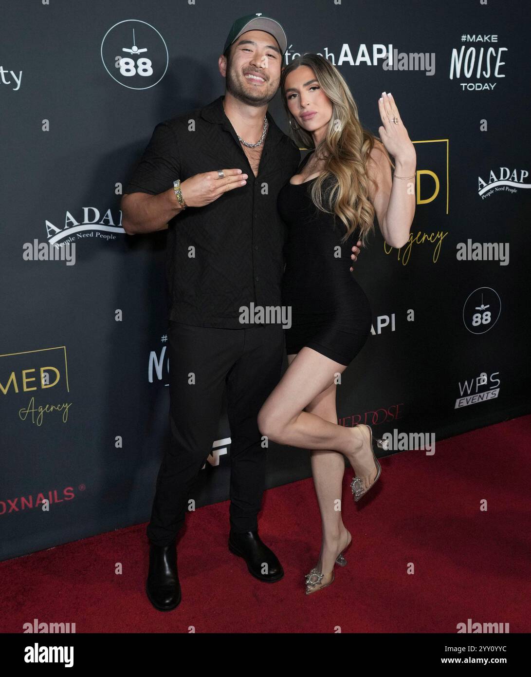Los Angeles, USA. 17th Dec, 2024. (L-R) Vince Xu and Samantha Rudzitis ...