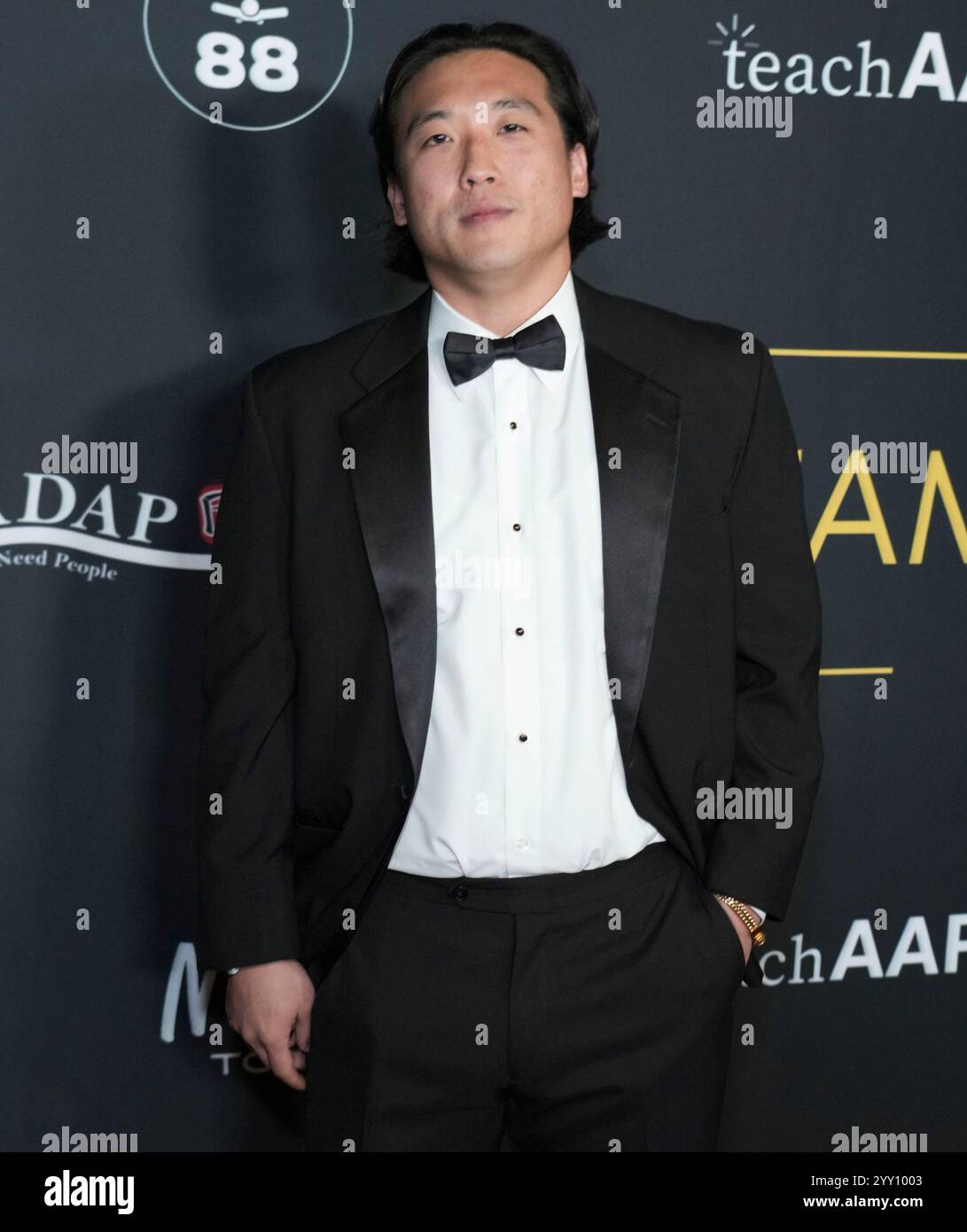 Dennis Cho arrives at the 2024 UNTAMED Agency AAPI Holiday Charity Gala ...