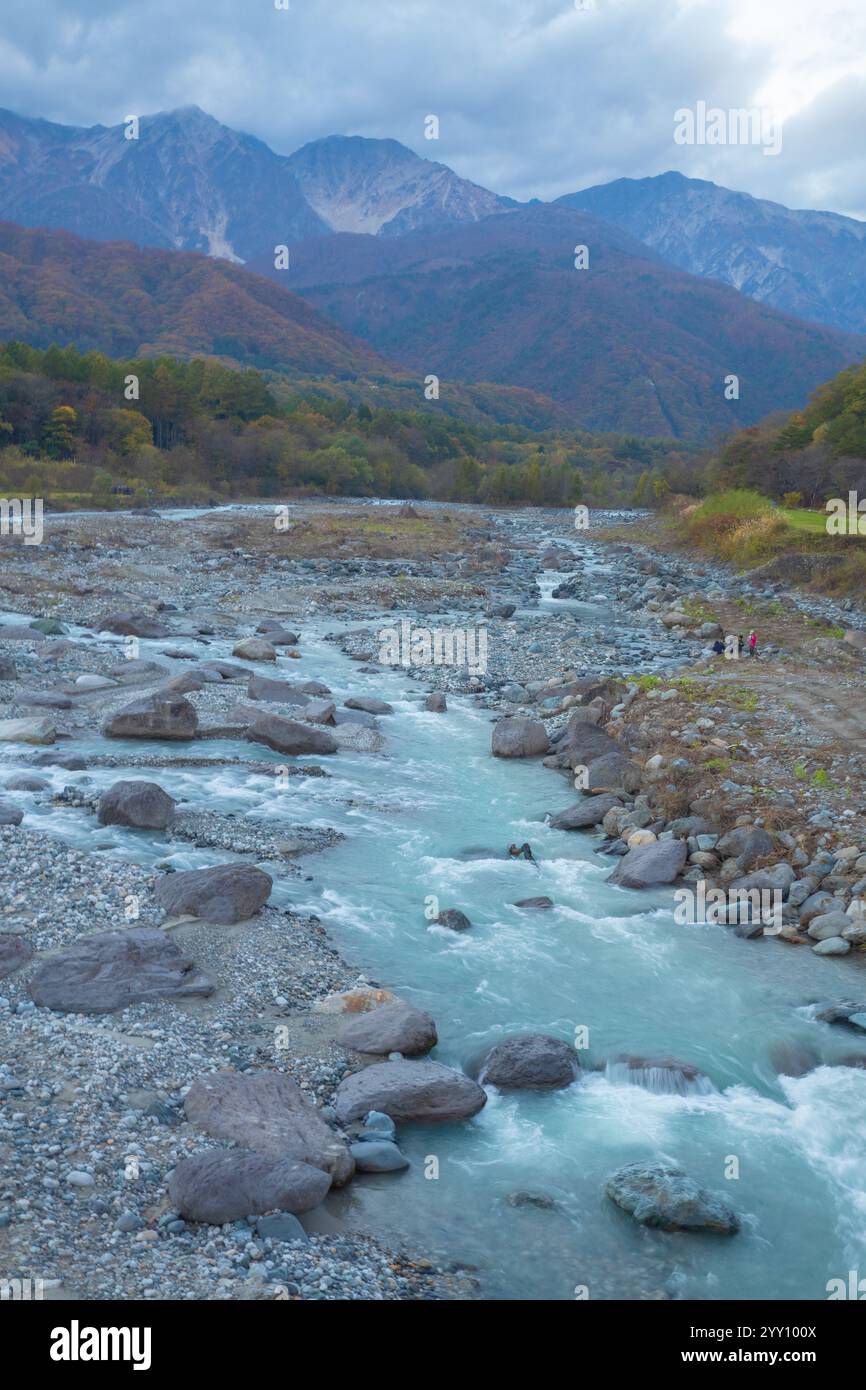 The observation deck from Hakuba Bridge offers a beautiful view of the ...
