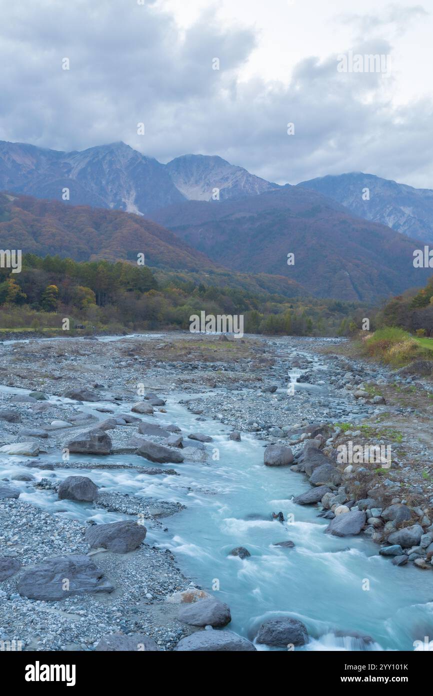 The observation deck from Hakuba Bridge offers a beautiful view of the ...