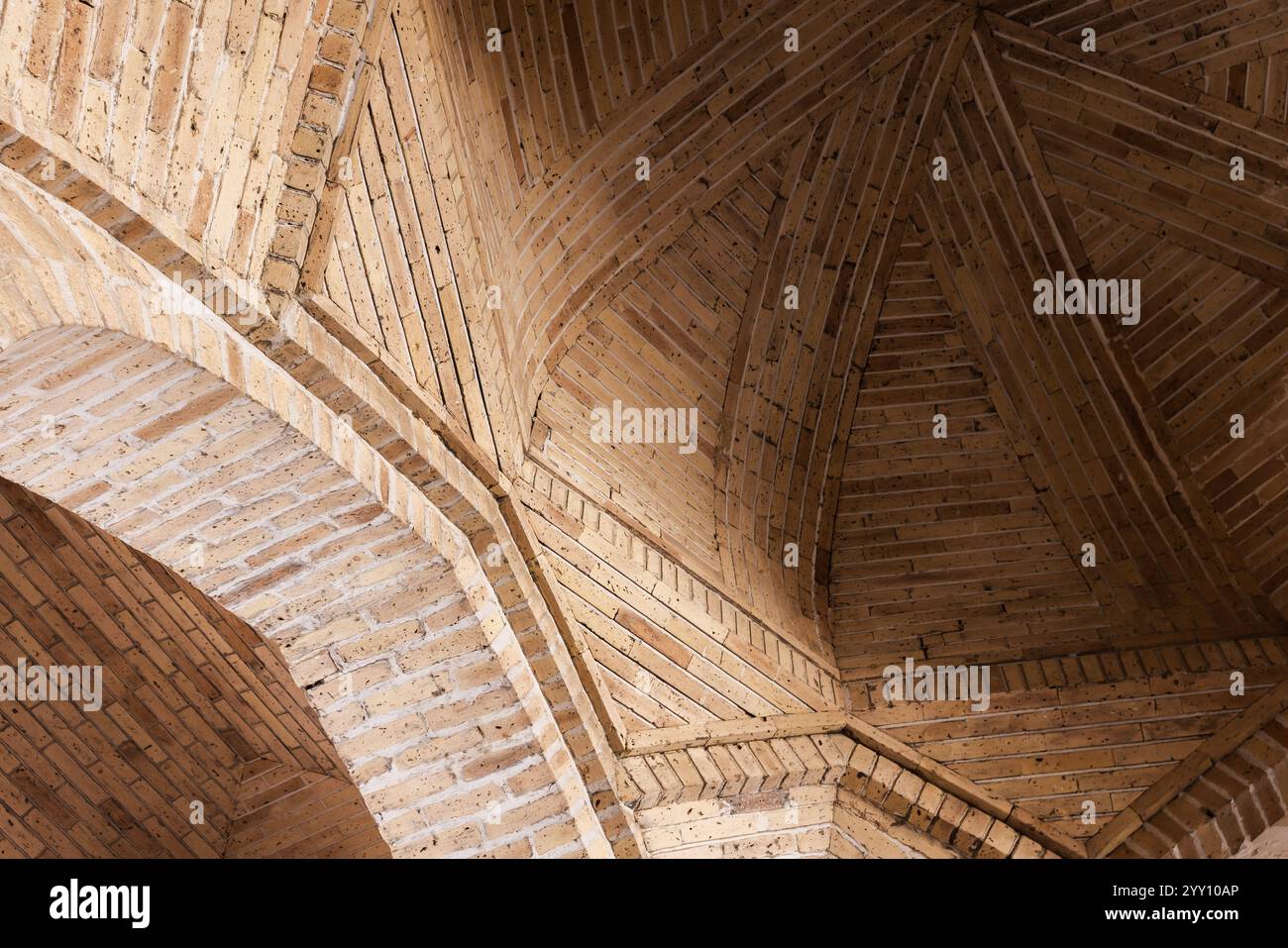 Ancient brick dome, abstract Arabic interior details, architecture ...