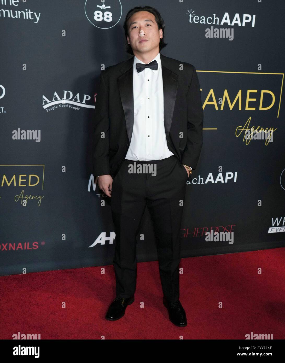 Dennis Cho arrives at the 2024 UNTAMED Agency AAPI Holiday Charity Gala ...