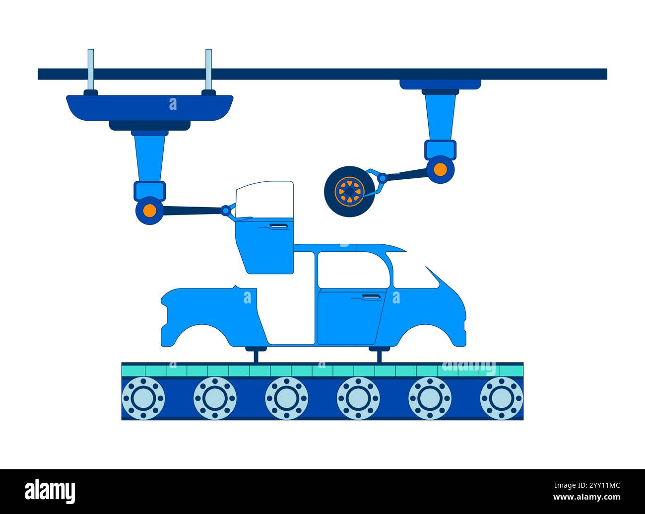 Car manufacturing factory Cut Out Stock Images & Pictures - Alamy