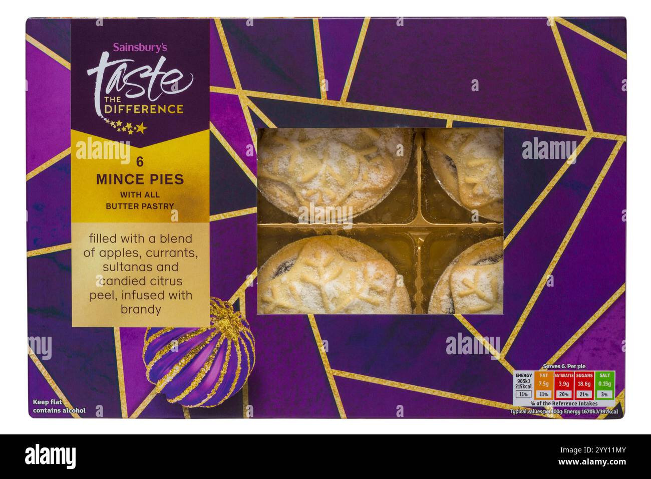 Sainsburys taste the difference mince pies hi-res stock photography and ...