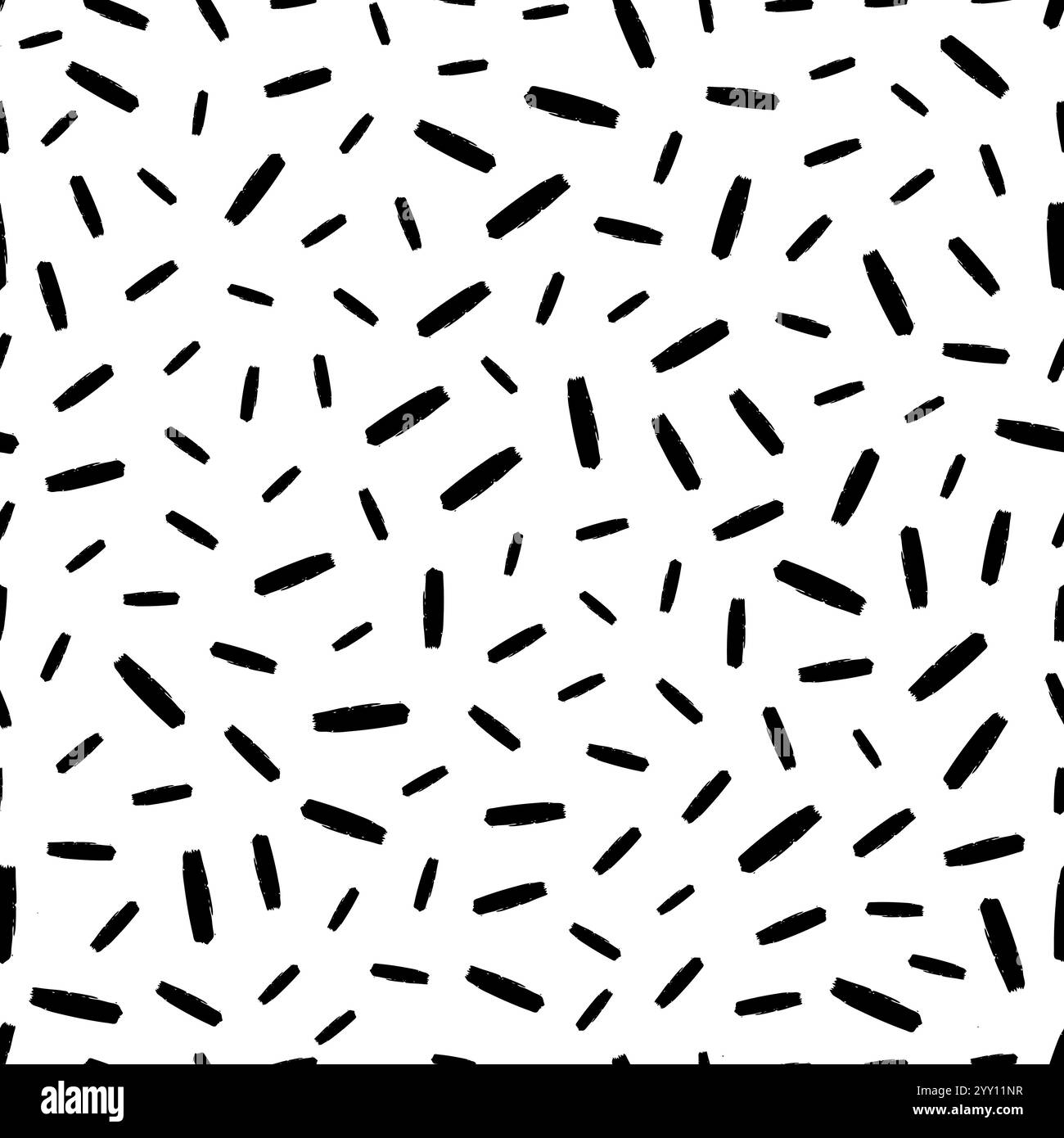 Seamless pattern with dark hand drawn scribble smear on white ...