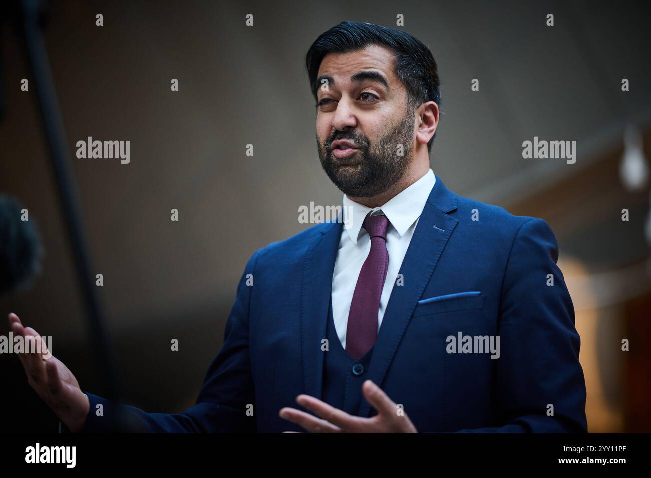 Edinburgh Scotland, UK 18 December 2024. Humza Yousaf MSP at the ...