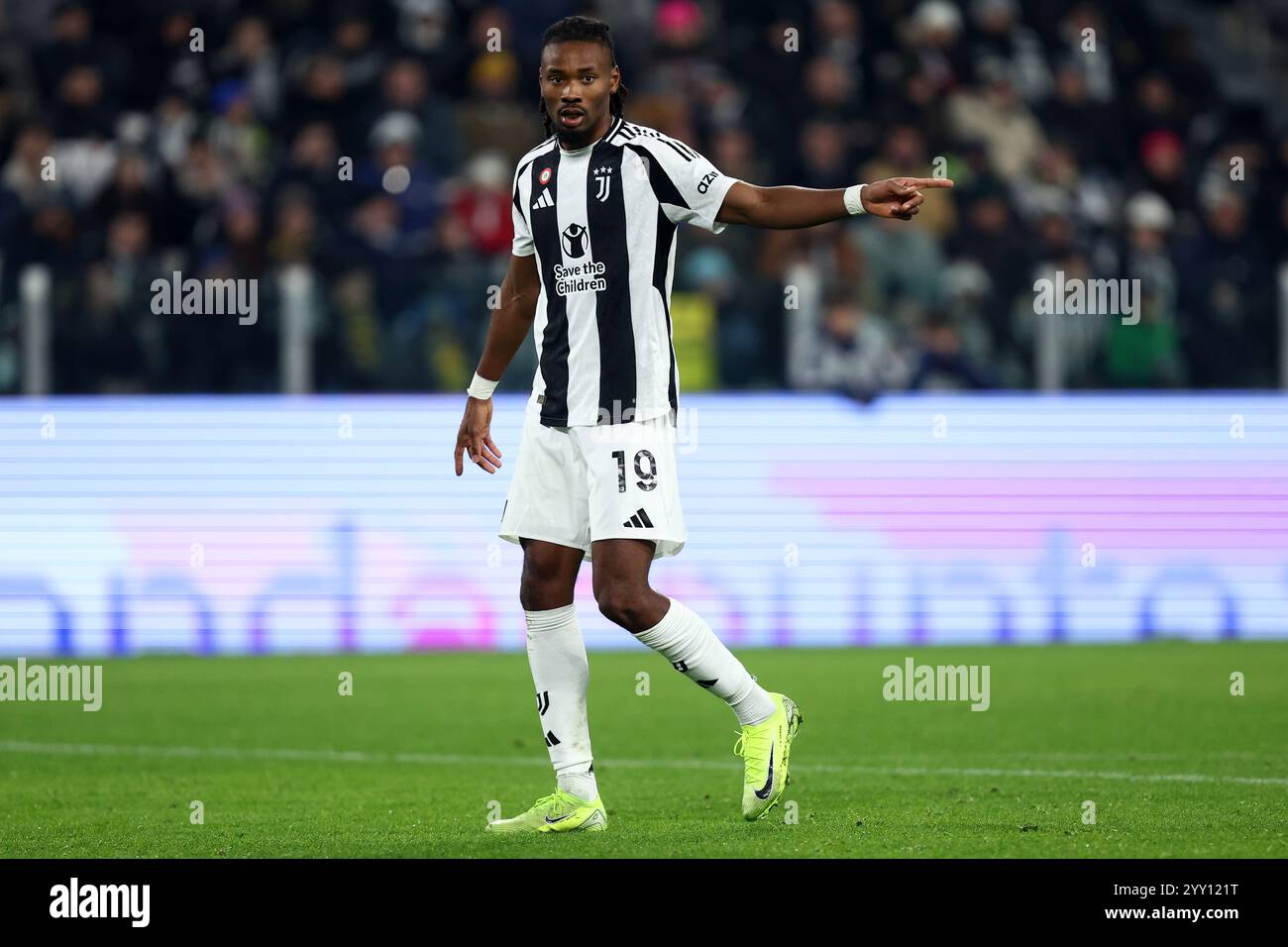 Khephren Thuram of Juventus Fc gestures during the Coppa Italia round ...