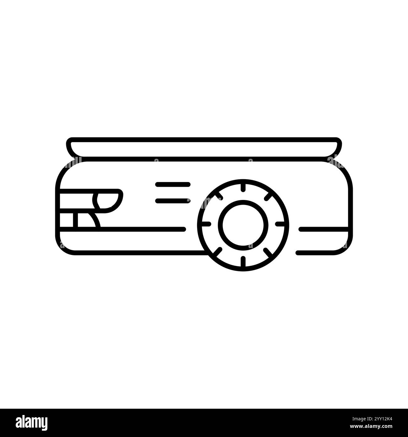 Smart factory icon line Black and White Stock Photos & Images - Alamy