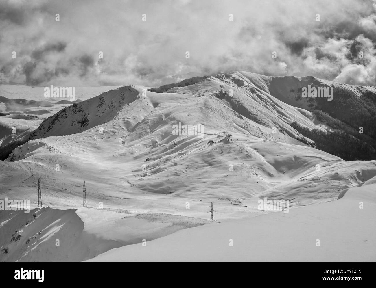 Campocatino and Mount Pozzotello, Italy - The snow capped mountains in ...
