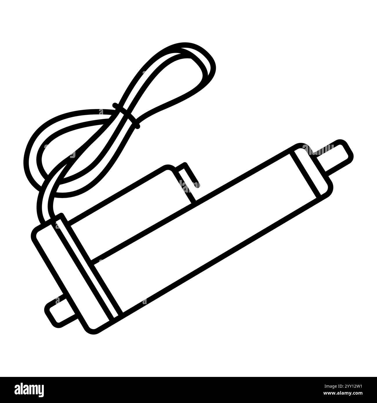 Hydraulic actuator Cut Out Stock Images & Pictures - Alamy