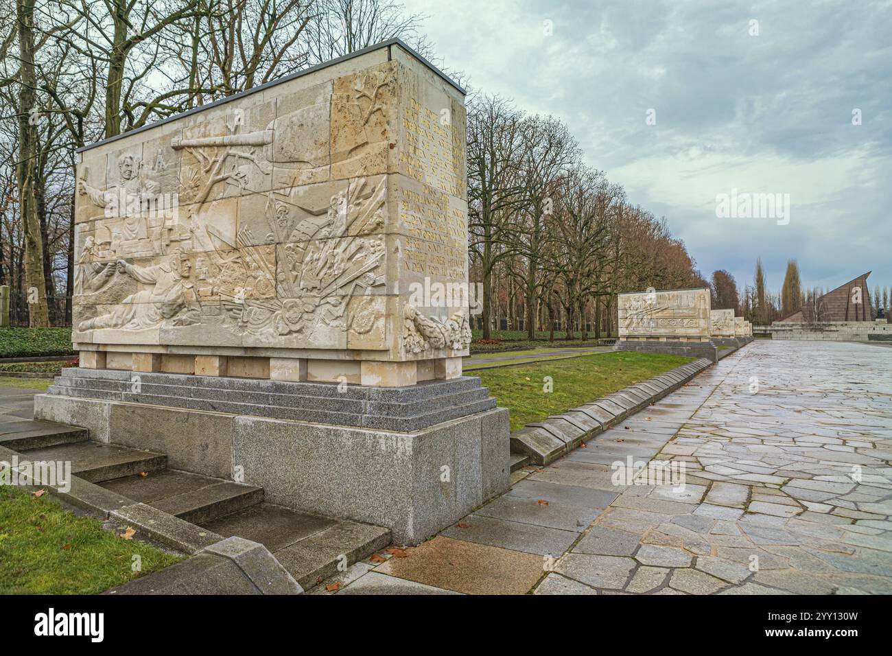 Treptow Park and Treptow Soviet Memorial in Berlin, Germany, Europe ...