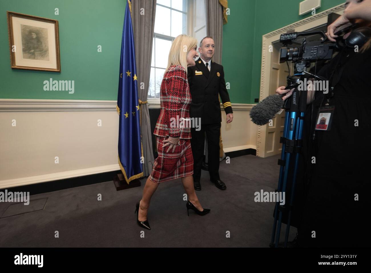 Independent TD Verona Murphy with members of the media during a photo call in her office at ...